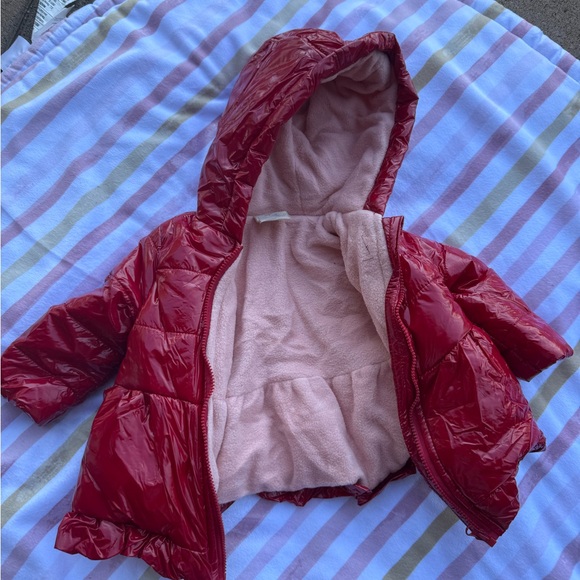 First Impressions | Jackets & Coats | First Impressions Shiny Red ...